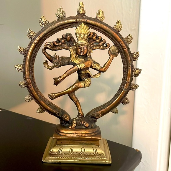 Vintage | Art | Vintage Shiva Nataraja Hindu God Figure Statue 75 Tall ...
